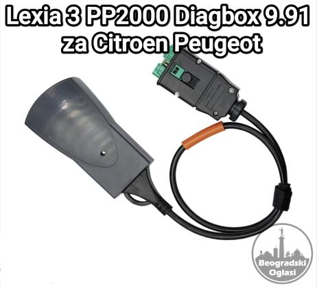 NOVO- Lexia 3 PP2000 Diagbox 9.91 za Citroen Peugeot