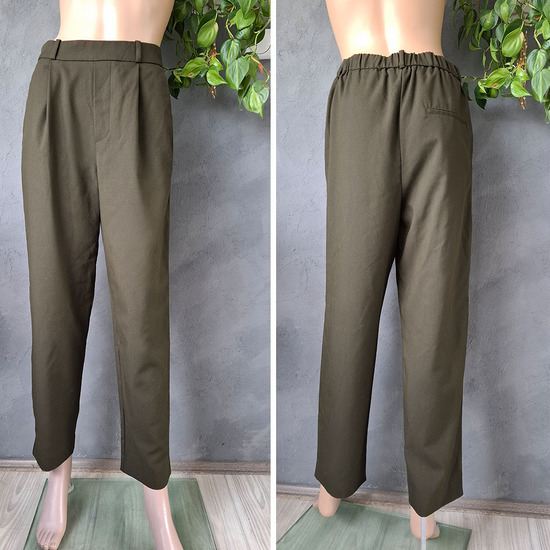 Mango duboke maslinaste pantalone S