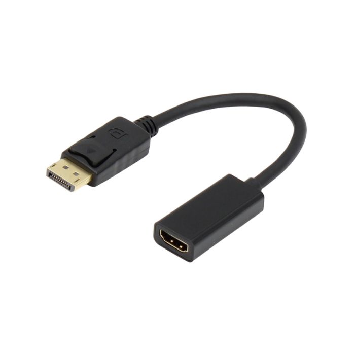 Adapter E-Green DisplayPort 1.4(M)-HDMI 2.0(F) kabl 20cm - Black