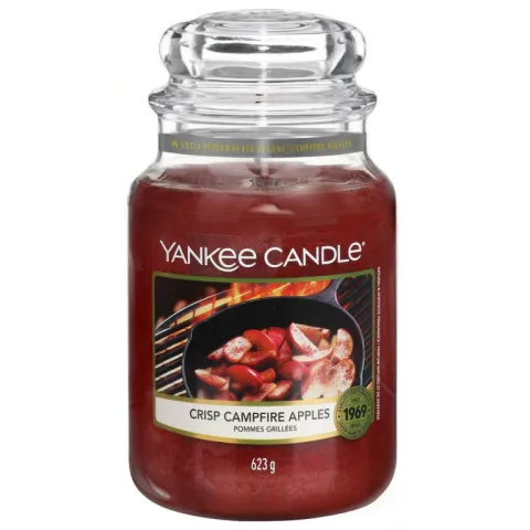 Crisp Campfire Apples - Yankee Candle mirisna sveća L (jabuka, cimet, karanfilić, mandarin)