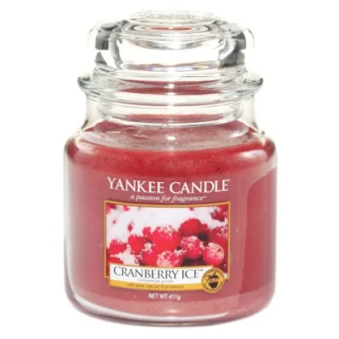 Cranberry Ice - Yankee Candle mirisna sveća M (brusnica)