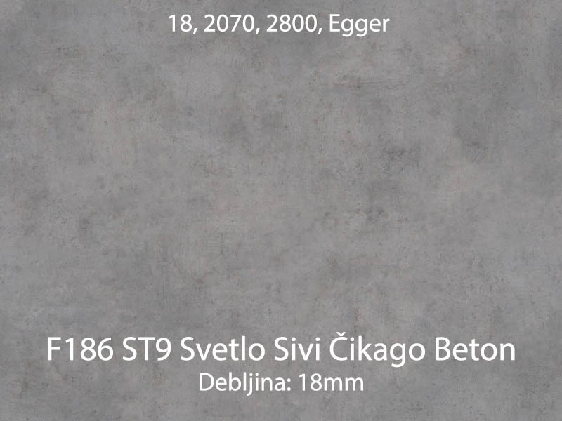 Onlinenamestaj F186 ST9 Svetlo Sivi Čikago