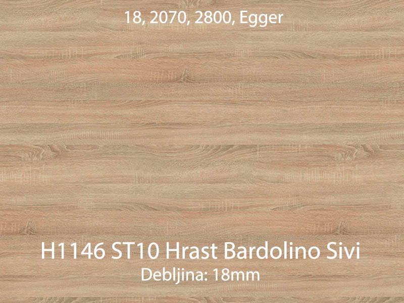 Onlinenamestaj H1146 ST10 Hrast Bardolino Sivi