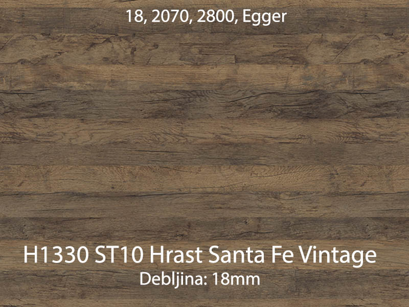 Onlinenamestaj H1330 ST10 Hrast Santa Fe Vintage