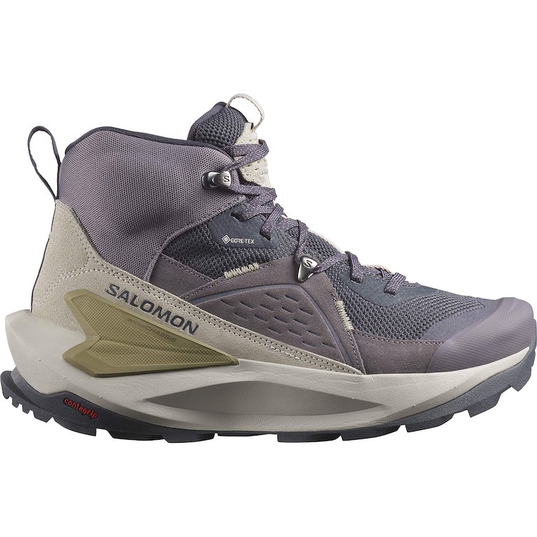 Salomon ELIXIR MID GTX W, ženske planinarske cipele, siva