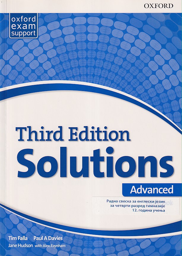 SOLUTIONS Advanced Third edition – Workbook (Oxford)