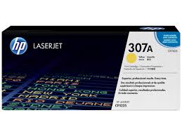 HP 307A Yellow Original LaserJet Toner Cartridge, CE742A