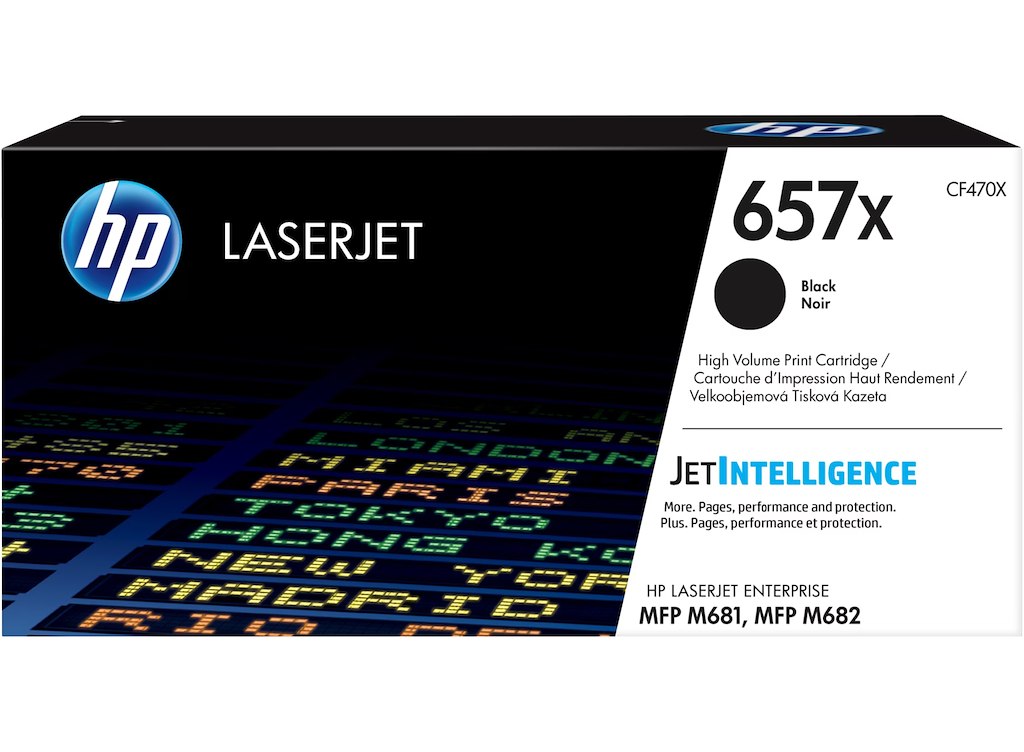 HP 657X High Yield Black Original LaserJet Toner Cartridge, CF470X