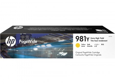 HP 981Y Extra High Yield Yellow Original PageWide Cartridge, L0R15A