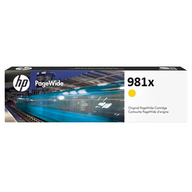 HP 981X High Yield Yellow Original PageWide Cartridge, L0R11A