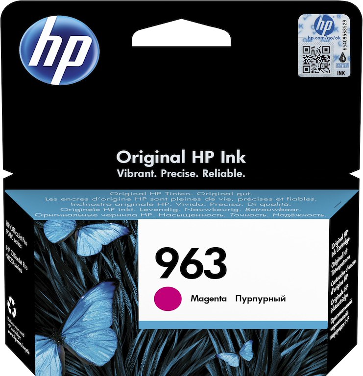 HP 963 Magenta Original Ink Cartridge, 3JA24AE