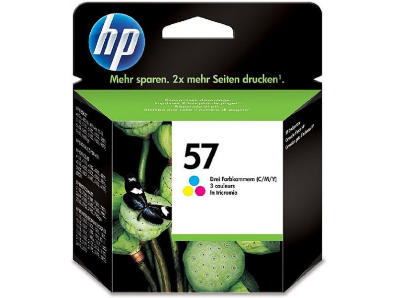 HP 57 Tri-Color Original Ink Cartridge, C6657AE