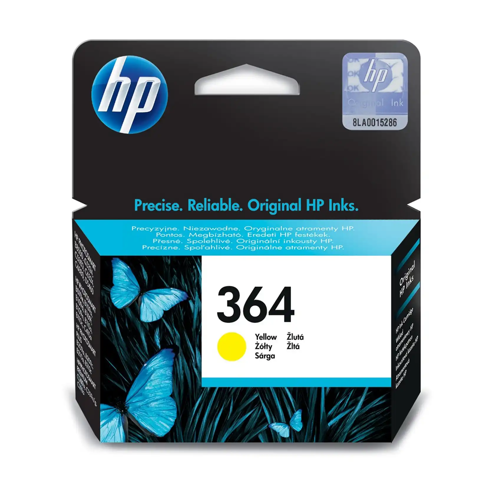 HP 364 Yellow Original Ink Cartridge, CB320EE