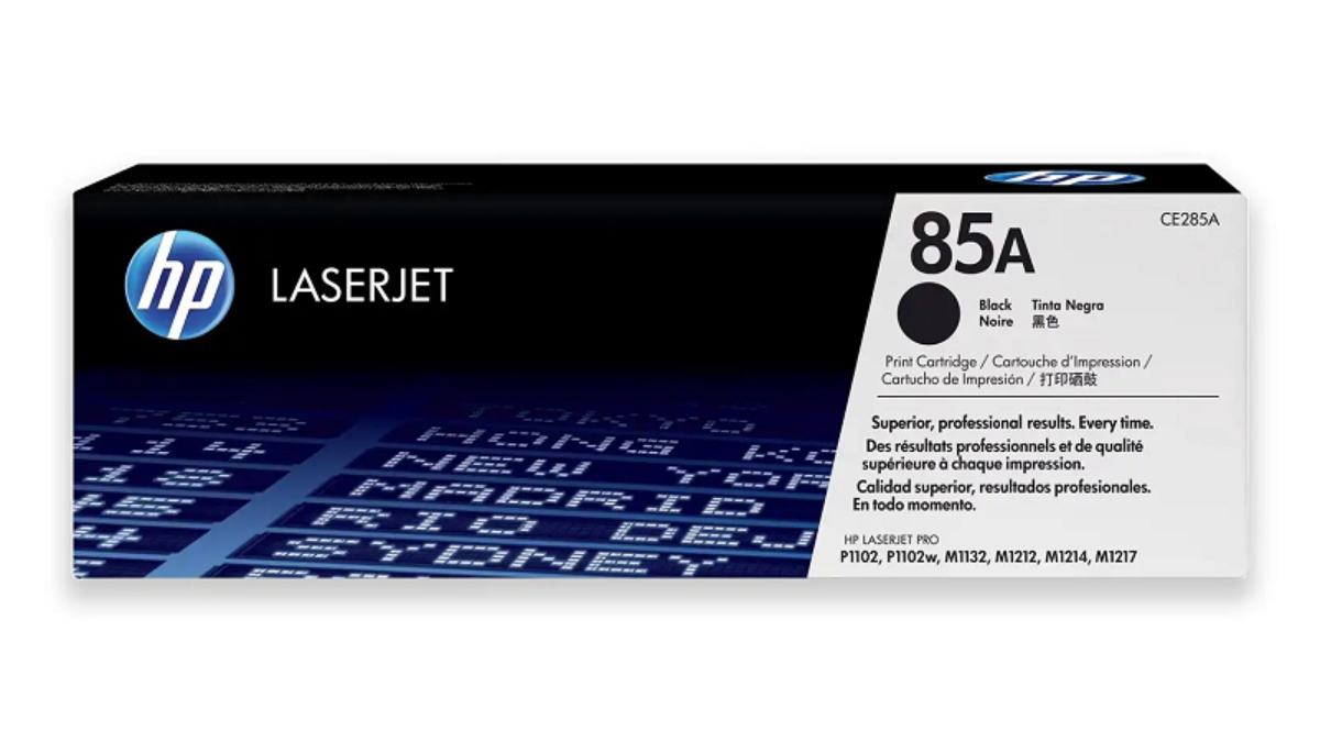 HP 85A Black Original LaserJet Toner Cartridge, CE285A