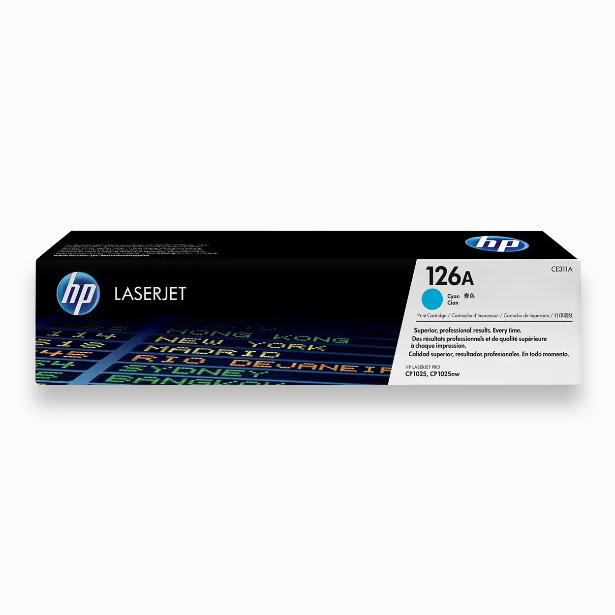 HP 126A Cyan Original LaserJet Toner Cartridge, CE311A