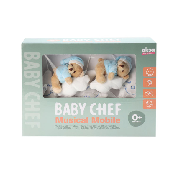 Baby chef muzička vrteška plava