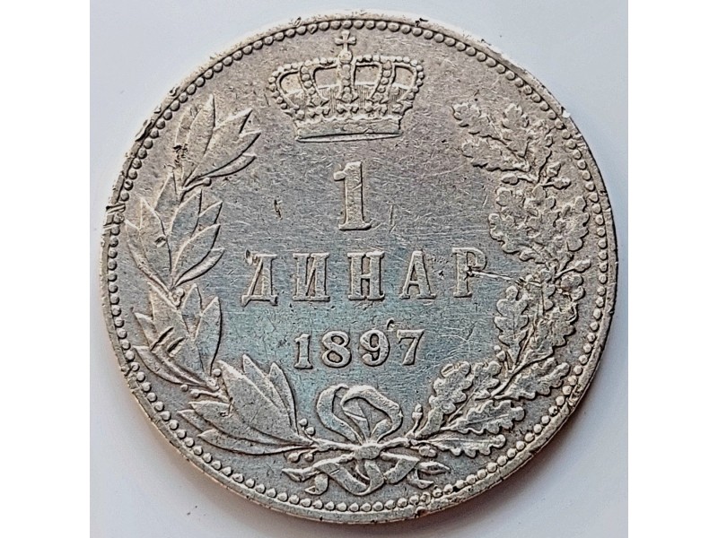 KRALJEVINA SRBIJA 1 Dinar 1897.