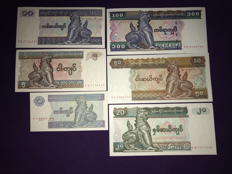 LOT MYANMAR. UNC.