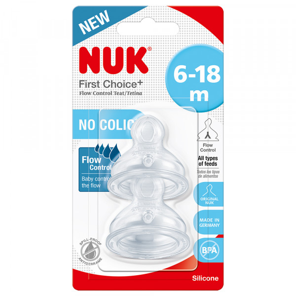 Nuk cucla FC+ za sve tipove hrane vel m 6-18m 2kom