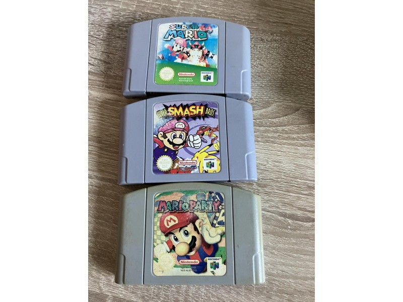 Mario nintendo 64 3 igre