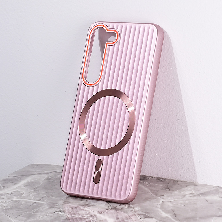 Maska Magsafe Stripe za Samsung S911B Galaxy S23 roze