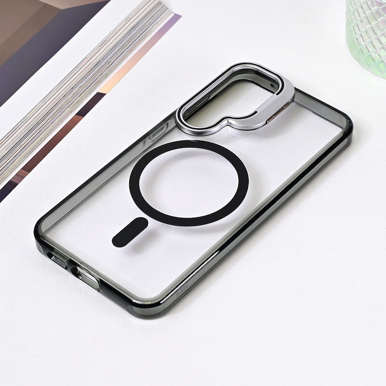 Maska Magsafe transparent za Samsung S921B Galaxy S24 crna