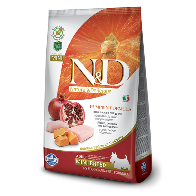 N&D Pumpkin hrana za pse Adult Mini - Piletina i nar 800g