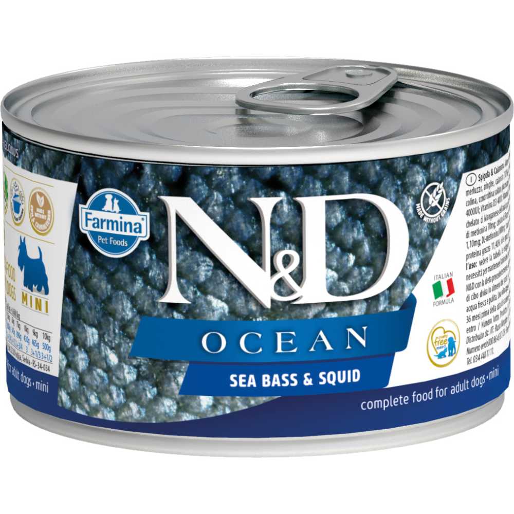 N&D Ocean konzerva za pse - Lignje i brancin 140g