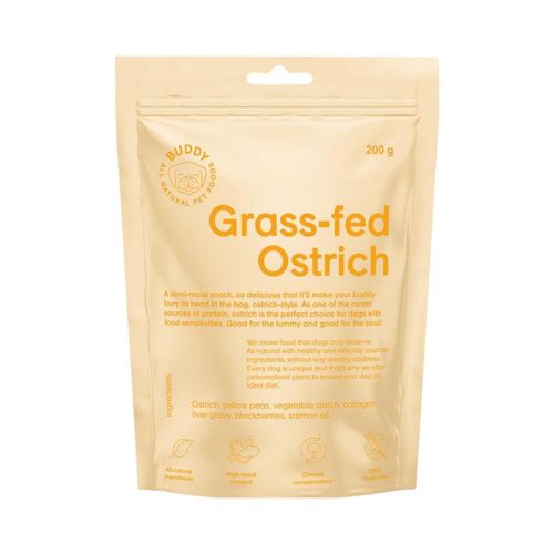 Buddy Semi Moist Snack Ostrich with Blackberries 200 g