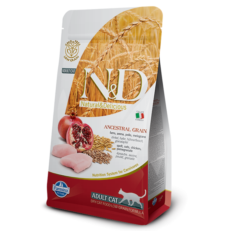 N&D Ancestral Grain hrana za mačke - Piletina i nar 1.5kg