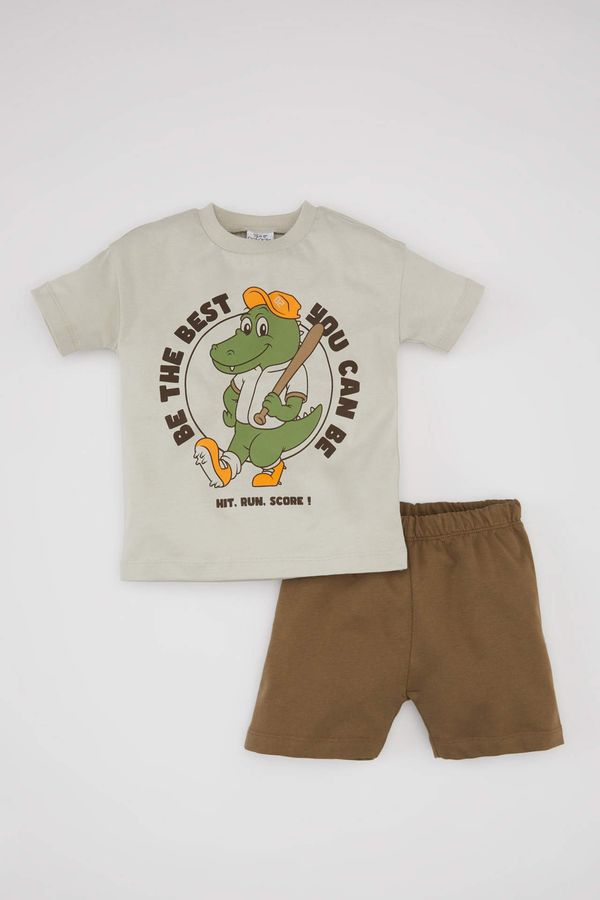 DEFACTO BABY BOY DINOSAUR PRINTED 2 PIECE SET