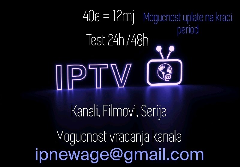 Iptv kanali 40e 12mj