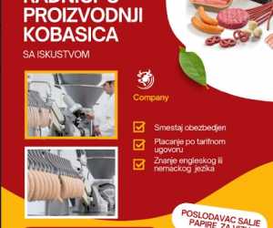 Posao U Nemackoj-Mesarski Pomocnik Sa Iskustvom U Pravljenju Kobasica