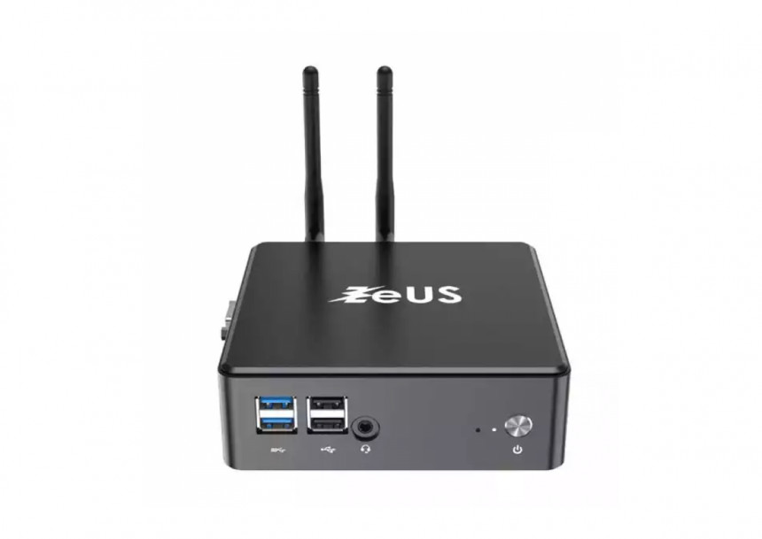 Mini PC Zeus MPI10-P23 Pentium Gold 5405U 2.30 GHz/DDR4/LAN/Dual WiFi/BT/HDMI/DP/USB C/ext ANT