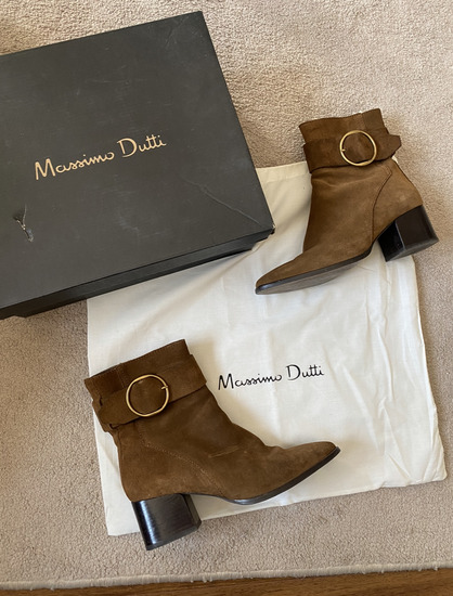 Massimo Dutti kamel prevrnuta koza 38