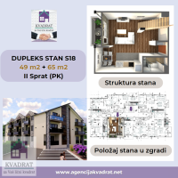 Dupleks 114 m², II sprat (PK), Obrenovac – 114 100 € (POVRAĆAJ PDV-a)