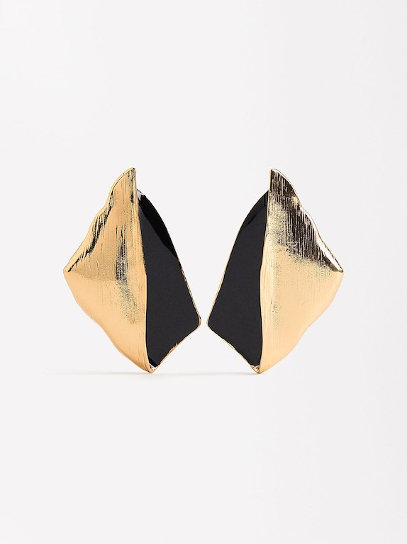 ENAMELLED RHOMBUS EARRINGS