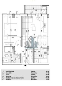 JEDNOIPOSOBAN 43m² – 107.100€ SA PDVOM TELEP 19998