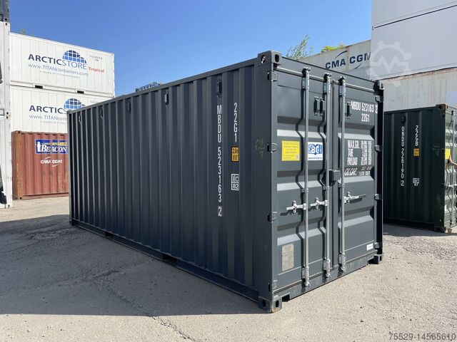 Morski kontejneri
20 Fuß DV Seecontainer one way / RAL7016