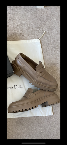 Massimo Dutti savrsene braon krem mokasine 38
