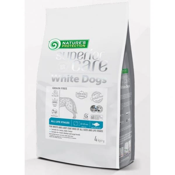 NATURES PROTECTION - SC White Dogs GF ALL STAGES | All Breeds - White fish