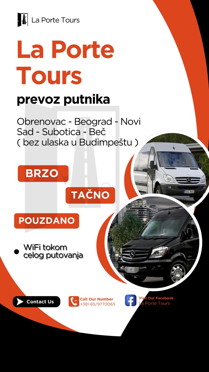 Prevoz putnika kombi vozilima od vrata do vrata
klikdooglasa.com asks for your consent to use your personal data to:
Manage your data
Confirm our vendors