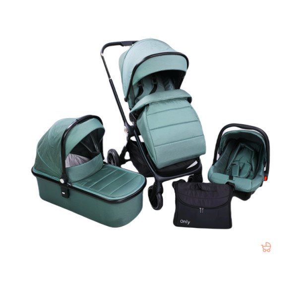 Only Alfa Premium kolica za bebe 3u1 Zelena