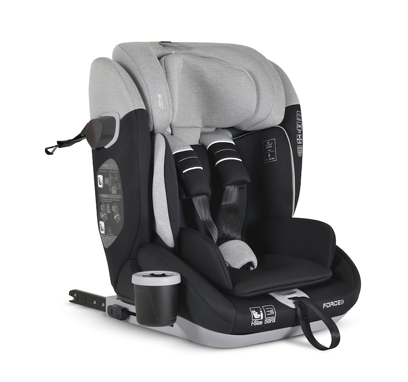 Cangaroo Force i-Size Isofix auto sedište za decu 75-150cm-Grey