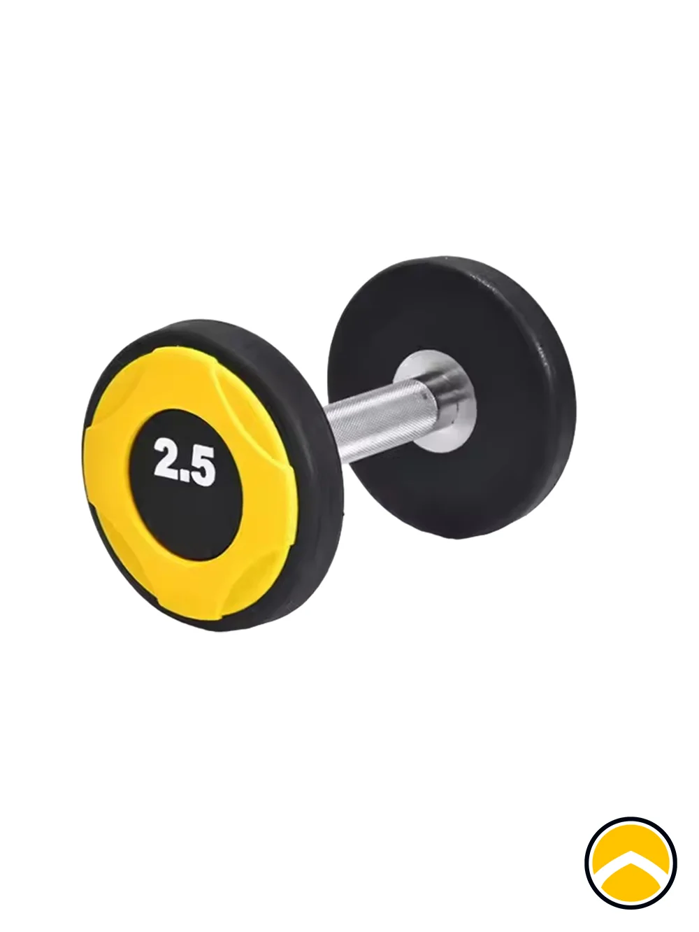 CRNO/ŽUTI OKRUGLI TEG (NEW DUMBBELL BLACK/YELLOW ROUND)