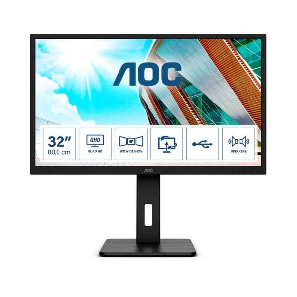 AOC 31.5" Q32P2 IPS LED monitor