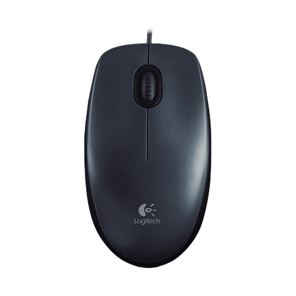 LOGITECH Žični miš M100, crni