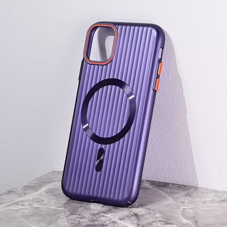 Zastitna maska (futrola) Magsafe Stripe - iPhone 11 6.1 ljubicasta