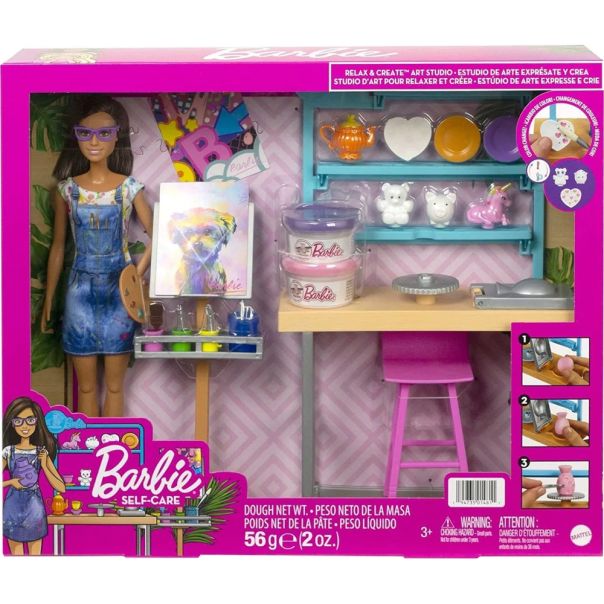 BARBIE Lutka Relax & Create Art Studio HCM85