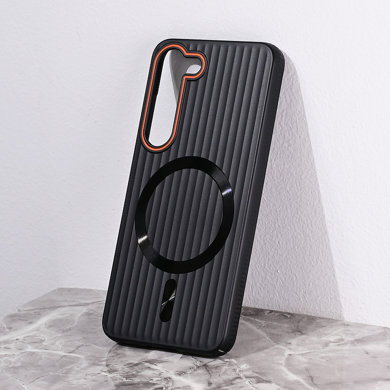 Zastitna maska (futrola) Magsafe Stripe - Samsung S911B Galaxy S23 crna